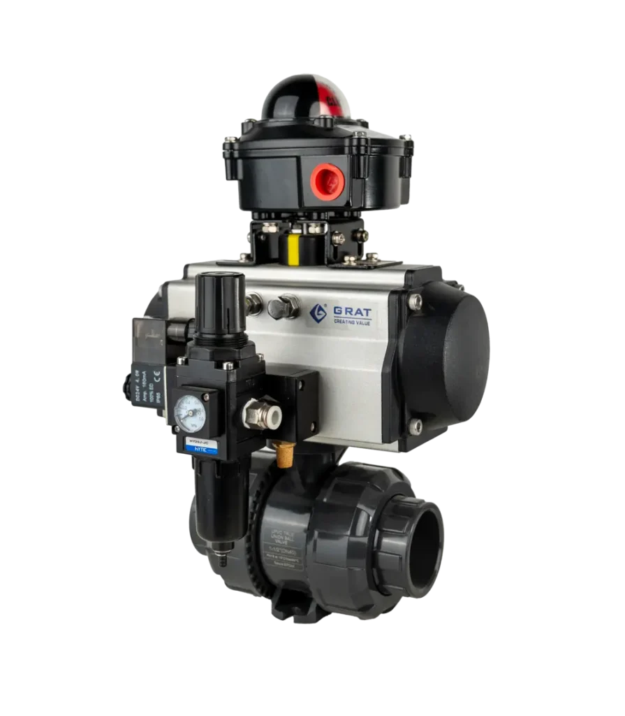 Pneumatic Plastic Anti-Corrosion Ball Valve - GRAT Control Valve