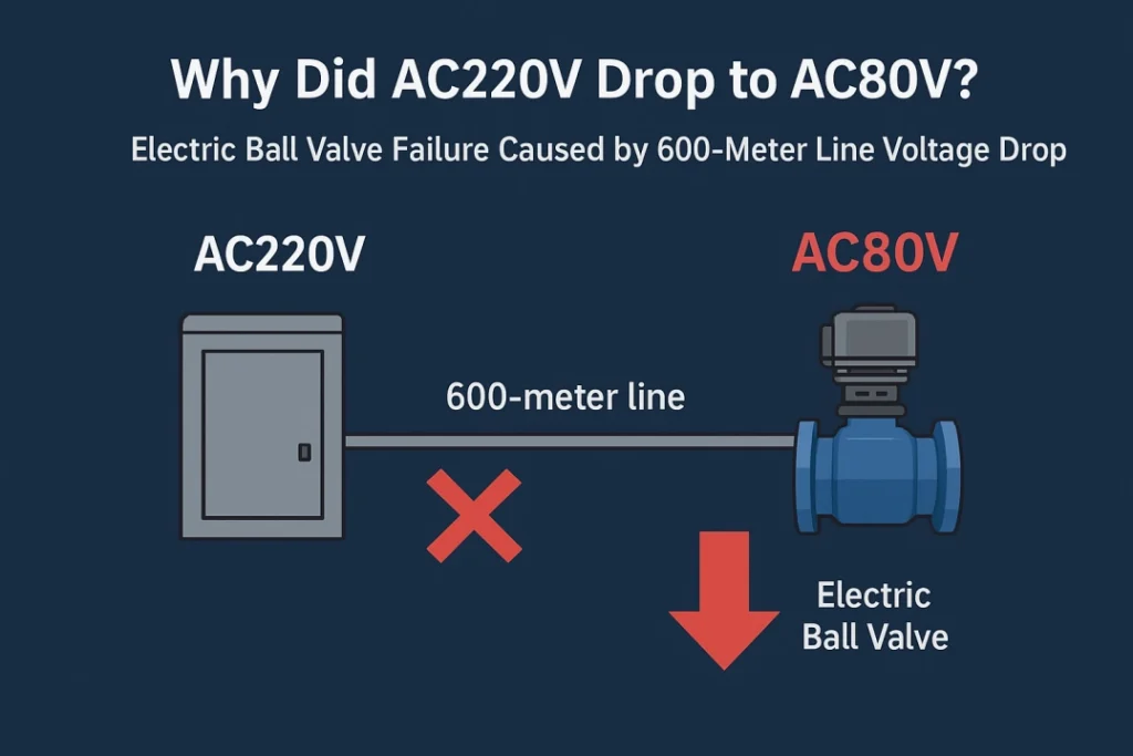 Why Did AC220V Drop To AC80V? Electric Ball Valve Failure Caused By 600 ...